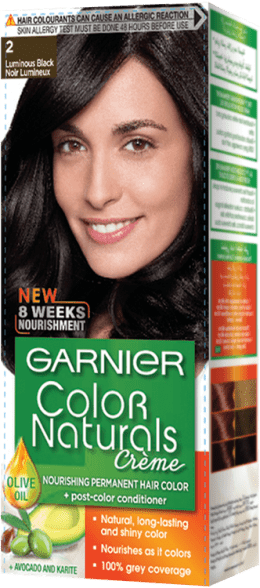 Garnier Color Naturals Hair Color Creme Luminous Black 2 – Edokan.pk